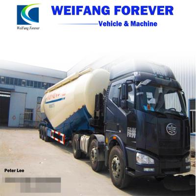 China Sinotruk 3-Axle 55cbm Heavy Duty Bulk Cement Tank Semi-Trailer for sale
