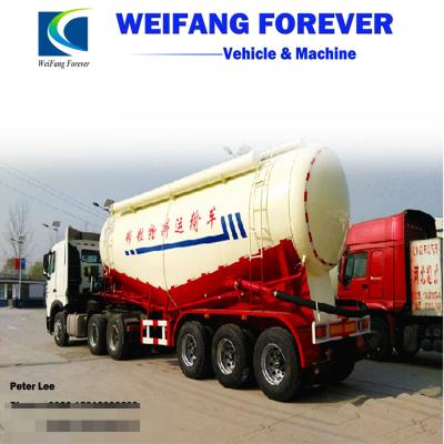 China 30m3 V Shape Tank Dry Cement Bulk Truck Semi Trailer for sale