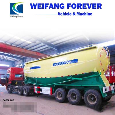 China Tri-Axle Bulk Cement Truck Powder Tank Semi Trailer for sale