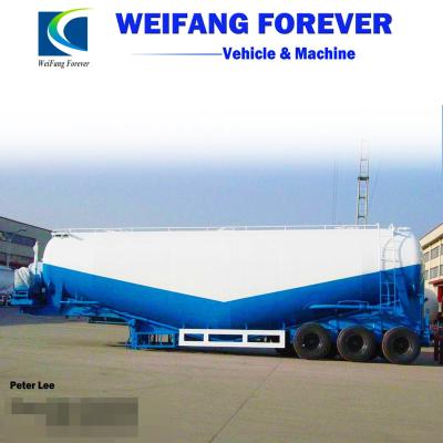 China 100cbm Bulk Cement Powder Material Tank Semi Trailer for sale