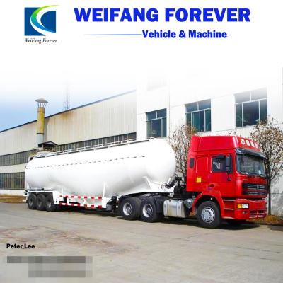 China Factory 3 Axles 45 Cbm Bulk Cement Tank Semi Trailer for sale