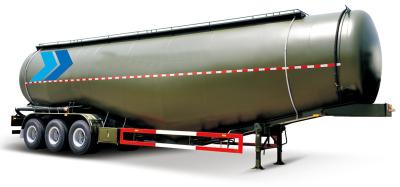 China 3 Axle 50cbm Bulk Powder Cement Tank Semi Trailer 40t Bulk Cement Feed Bulker Tanker Semi Truck Trailer for sale