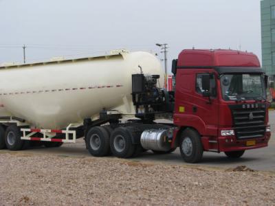 China Powder Tankers Truck Trailer or Bulk Cement Tank Semi Trailer 40t Double Axles 30m3 Volume Cement Powder Tank Semi Trailer for sale