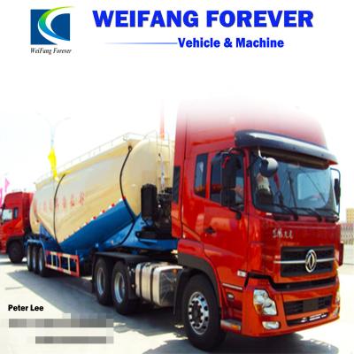 China Tri-Axle Bulk Cement Trailer Powder Tank Semi Trailer/Bulk Cement Semi Trailer for sale