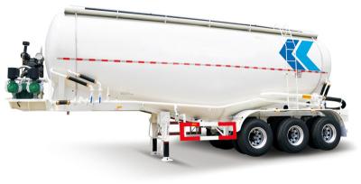 China Competitive High-Tensile Steel Bulk Cement Tank Semi Trailer Truck Trailer 40t Double Axles 30m3 Volume Cement Powder Tank Semi Trailer for sale