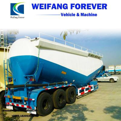 China 60cbm 3axles Bulk Cement/Powder Material Tank Semi Trailer for sale