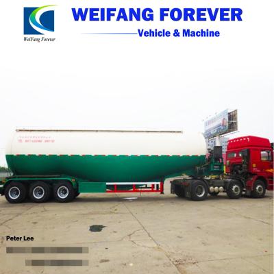 China Factory 3 Axles 45 Cbm Bulk Cement Tank Semi Trailer for sale