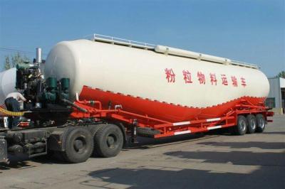 China China Factroy Price Bulk Cement Tank Semi Trailer with V-Shapecompressor 3 Axles 45m3 Silo Tanker Bulk Cement Semi Truck Trailer for sale