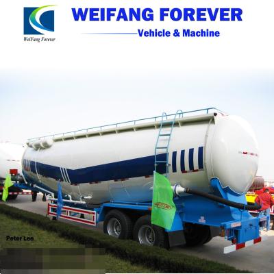 China Bulk Cement Tank Semi Trailer with 6mm Tank Body 3axles for sale