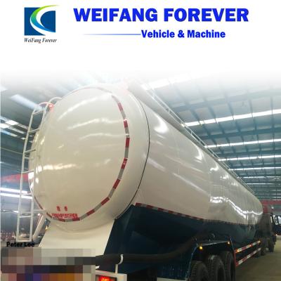 China 3axles 60t Engine Compressor Powder Bulk Cement Tank Semi Trailer for sale