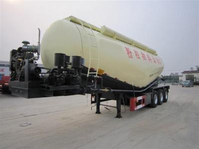 China 3axles 60ton Powder Bulk Cement Tank Semi Trailer 60cbm 70ton Dry Silo Bulker Bulk Cement Tank Semi Trailer for sale