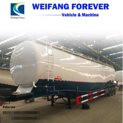 China Tri-Axle 38cbm Bulk Cement Truck Powder Tank Semi Trailer for sale
