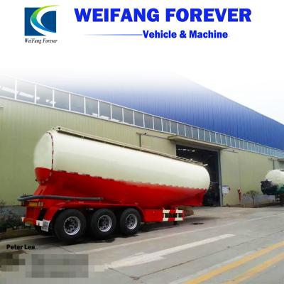 China 3axles Cement Semi Trailer Bulk Powder Tank for Kenya for sale