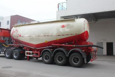 China 3 Axlebulk Cement Tank Semi Truck Trailer 55cbm 70 Tons Bulk Cement Tanker Cement Silo Semi Trailer for sale