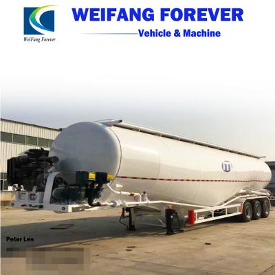 China Cement Bulker Tank Trailer Tri Axle 45cbm Bulk Cement Tank Trailer for Sale for sale