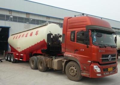 China 3 Axles 30 Ton Bulk Cement Transport Tank Semi Trailer 55cbm 70 Tons Bulk Cement Tanker Cement Silo Semi Trailer for sale