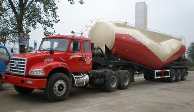 China 3 Axle Vertical Powder Tank Semi Trailer / Bulk Cement Tank Trailer 3axle 40cbm Bulk Cement Feed Tanker Bulker Tanker Semi Truck Trailer Prices for sale