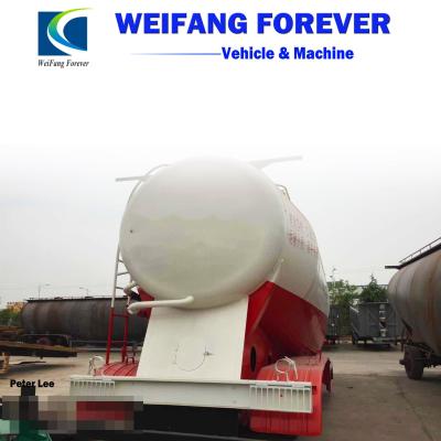 China Bulk Cement Trailer with V Shape Tank Air Compressor for sale
