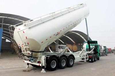 China 3 Axle V Type Bulk Cement Tank Semi Trailer 60 Tons 50cbm Bulk Cement Tanker Semi Trailer for sale
