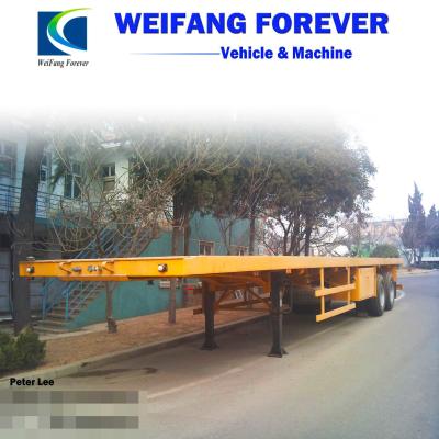China 3 Axles Flat Bed Tipper Semi Trailer for sale
