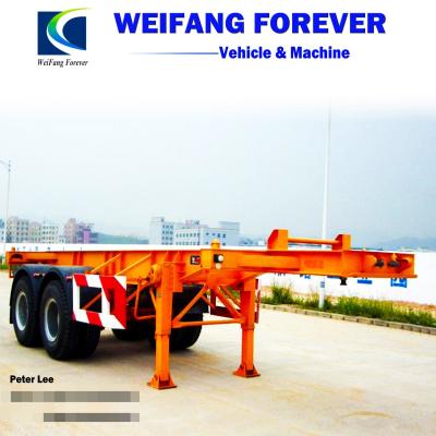 China Skeleton Port Semi Trailer for Containers Transportation for sale