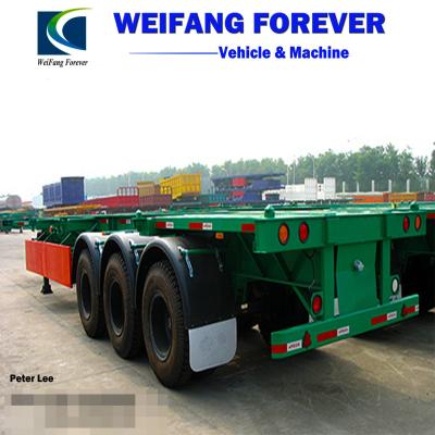 China 40FT Container Skeleton Semi-Trailer Cimc Brand for sale