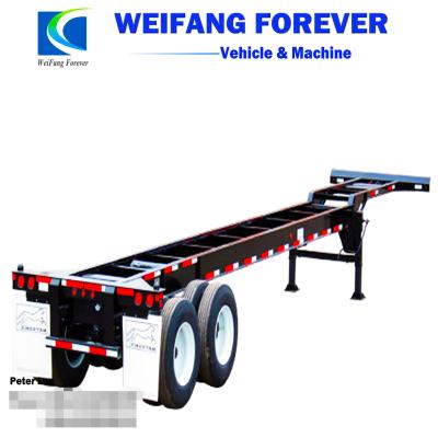 China High Quality 3 Axles Skeleton Gooseneck Semi Trailer for Sale for sale