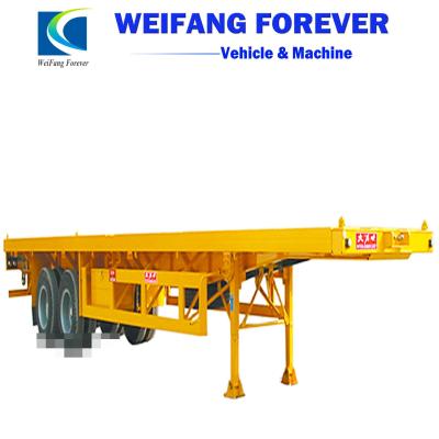 China 3 Axles 40 Tons Skeleton Container Semi Trailer for sale
