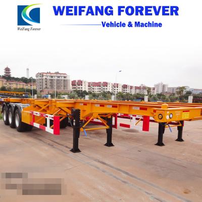 China Quick/High Speed/Fast Loading/Unloading Seaport/Dock Skeleton/Chasiss Semi Trailer for sale