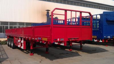 China 3-Axle Wall Side Cargo Truck Semi Trailer 3 Axles 40tons 50t Side Wall Cargo Semi Trailer for sale