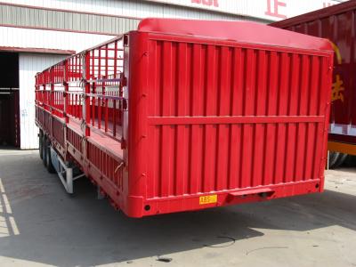 China 40 Tons Drawbar Fence Cargo Trailer, Full Trailer for sale