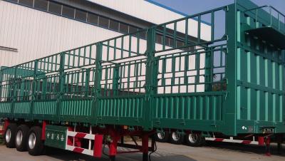 China High Wall 3 Axles Beer Transport Air Suspension Fence Trailer for sale