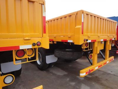 China 3 Axles Cargo Semi-Trailer with Detachable Side Walls 40FT Side Wall Drop Container Transport Semi Trailer Cargo Trailer for sale