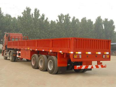China 3axle Truck Side Wall Bulk Transport Cargo Semi Trailer 3 Axle Heavy Duty Side Wall/Side Board/Drop Side/Fence/Stake Utility Cargo Truck Semi Trailer with Conta for sale