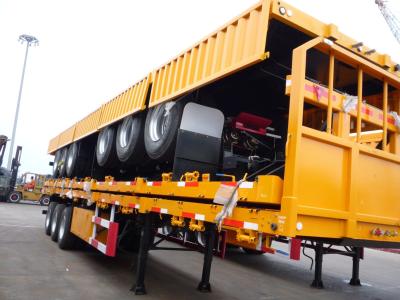 China Utility Cargo Side Wall Semi Trailer 40 Ton 2 Axles Side Wall/Side Board/Side Drop High Bed Semi Trailer for Container and Cargo Transport for sale