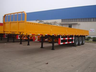 China 60ton 3axles Side Wall/Side Drop/Side Board/Bulk Cargo Truck Semi Trailer Quest 40feet 3 Axle Side Wall Truck Trailer Cargo Trailer for sale