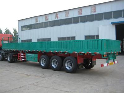 China Flatbed Cargo Semi/Truck Trailers with Side Wall 20FT 40FT Superlink/Interlink 4axle Double Side Panel Cargo Semi Trailer for sale