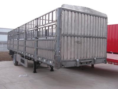 China Quest 80 Tons 100 Tons 4 Axles Cargo Fence Semi Trailer with Side Walls for sale
