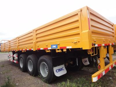 China Weiweifang Forever Enclosed 40 Feet Flatbed Side Wall Cargosemi Trailer 3 Axles 60ton Steel Pipe Transport Flatbed Cargo Semi Trailer for sale