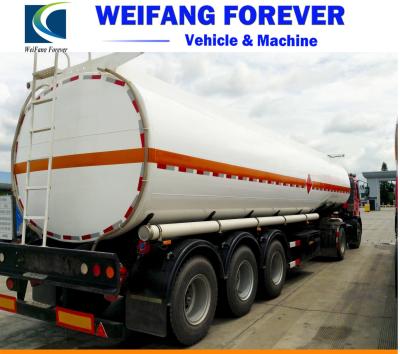 China Hot Sales 3c/ISO Approved 3 Axles 42-45cbm Carbon Steel Fuel/Diesel/ Petrol/ Gasoline Tanker Truck Semi-Trailer for sale