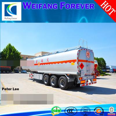 China Aluminum Alloy Fuel/Oil/Diesel Transport Tanker Semi Trailer with Fuhua/BPW Axle for sale