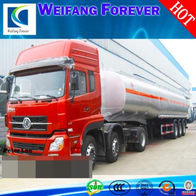 China Cimc 3 Axles 45000L-50000L / 10000 Gallon Aluminium Alloy Fuel/Gasoline/Petrol/Oil Tanker Trailer for sale