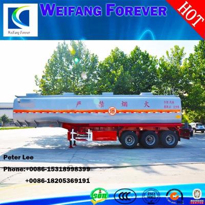 China 35cbm/ 45cbm/ 55cbm/ 60cbm 3 Axle Fuel/Oil Tanker Semi Trailer for sale