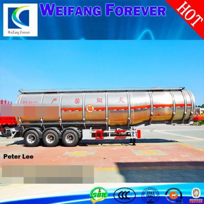 China Jsxt 45m3 Carbon Steel Q235B Oil Transport Semi-Trailer/Oil Tanker for sale