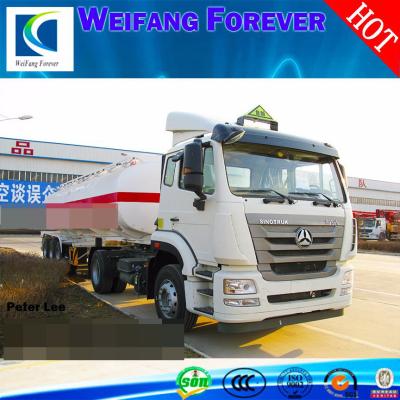 China 42000L Aluminium Bulk Petrol Crude Oil Fuel Tanker for sale