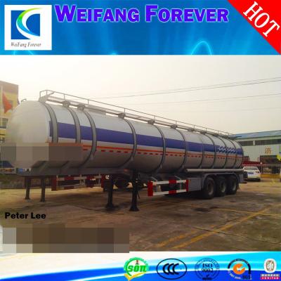 China 3axle 60cbm Fuel Petrol Diesel Oil Tanker with Trailer for sale
