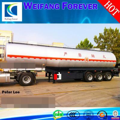 China Best Price 3 Axle Carbon Steel 42cbm Oil Tanker for sale