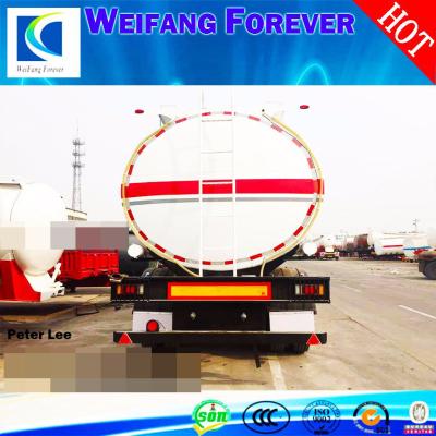 China Cimc 3 Axles 42cbm Fuel Tanker Semi Trailer for sale