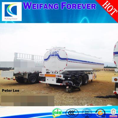 China Forever 3 Axle Gooseneck Trailer 40cbm Fuel Oil Tanker for Sale for sale