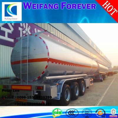 China Oil Tank 3 Axles 45000 Liters Fuel Tanker Trailer for sale